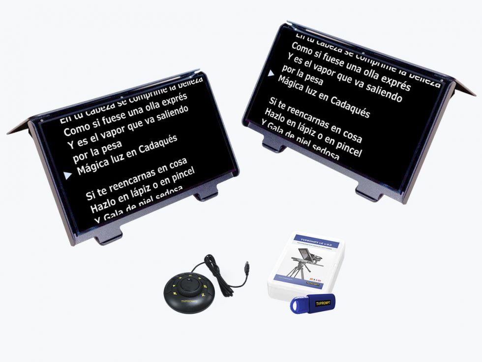 Teleprompter on stage - TVPROMPT