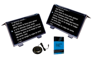 Teleprompter on stage - TVPROMPT